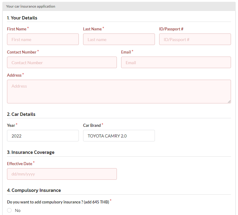 Car Insurance Thailand - Ask Eim